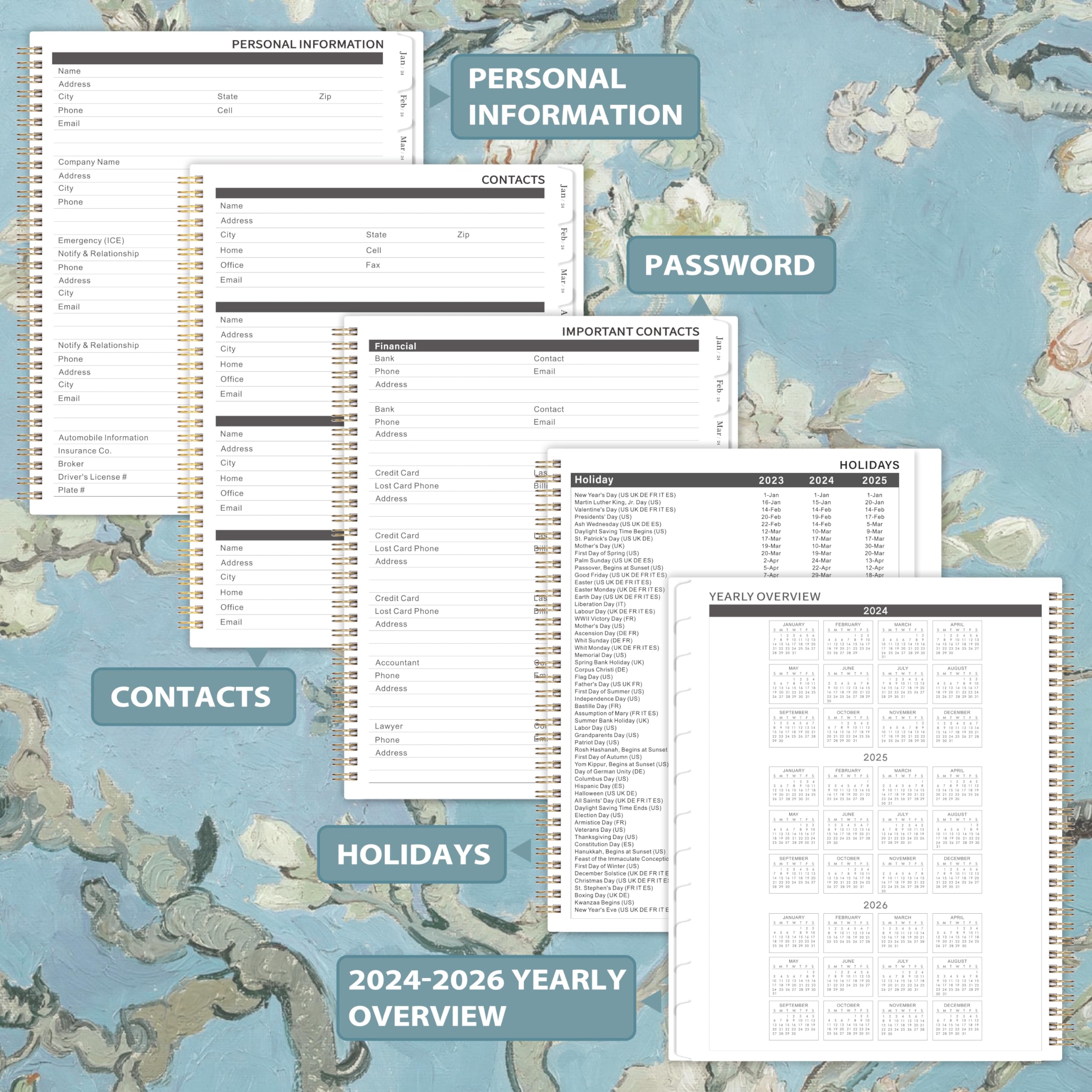 2024-2025 Monthly Planner/Calendar - Monthly Planner 2024-2025, JUL 2024 - DEC 2025, 9" x 11", 2024-2025 Planner with Monthly Tabs, Double-Side Pocket, Perfect Organizer