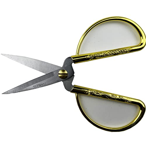 Fengtaiyuan J08A2, Stainless Steel Scissors, Office, Tailor Cutting, golden scissors (J08A2)