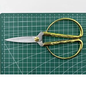 Fengtaiyuan J08A2, Stainless Steel Scissors, Office, Tailor Cutting, golden scissors (J08A2)