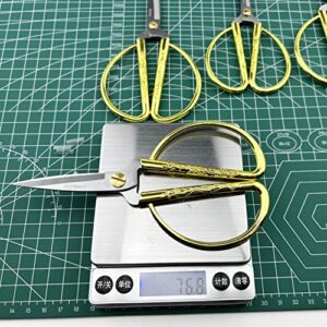 Fengtaiyuan J08A2, Stainless Steel Scissors, Office, Tailor Cutting, golden scissors (J08A2)