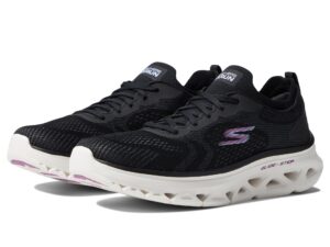 skechers performance go run glide step flex sneaker 128892 womens running 85 bm us blackwhite