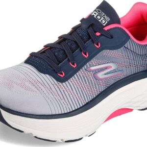 Skechers Women's Max Cushioning Arch Fit Delphi Sneaker, Navy/Pink, 8