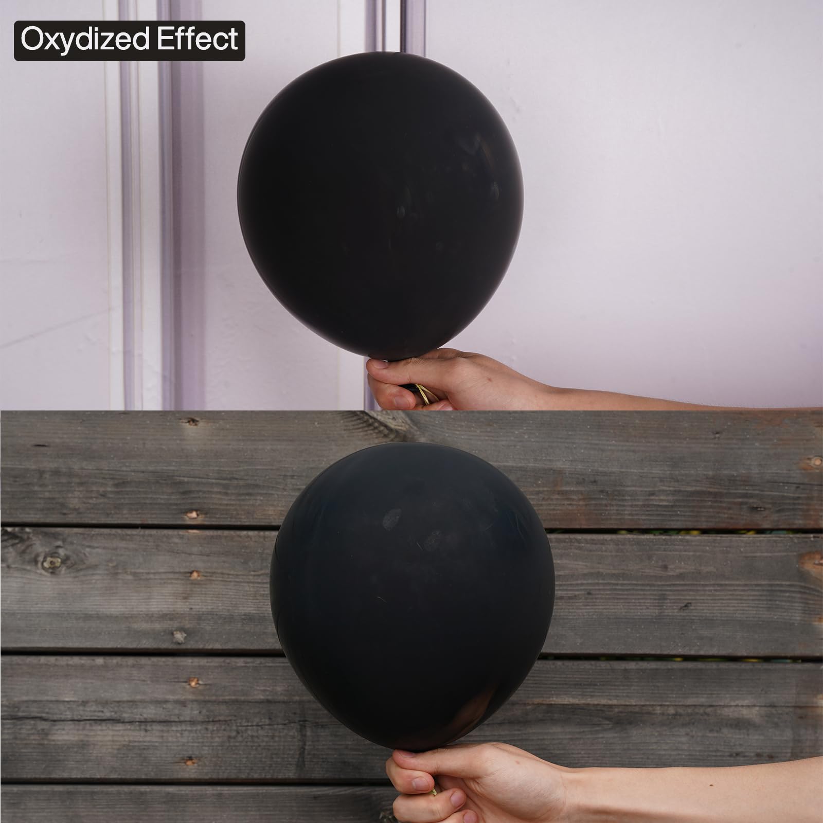 PartyWoo Black Balloons, 100 pcs Matte Black Balloons Different Sizes Pack of 36 Inch 18 Inch 12 Inch 10 Inch 5 Inch Black Balloons for Balloon Garland or Balloon Arch as Party Decorations, Black-Y18