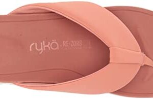 Ryka Women's Timid Thong Sandal Clay Pink 8 W