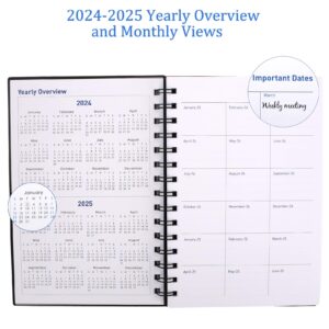 2024-2025 Planner Weekly and Monthly, 18 Month Academic Daily Planner January 2024- June 2025, 2024Spiral Planner with Hardcover, Thick Paper, 5.7" x 8.3