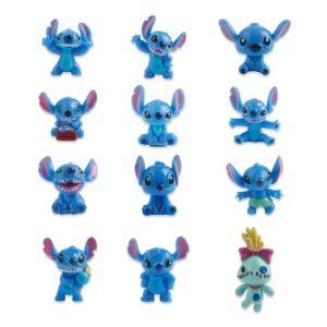 12 styles stitch cake topper figurines,ohana means family party supplies birthday cartoon figure decoration(bj-sdz 12pcs)