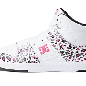 DC Cure High Top Women's Skate Shoes Sneaker Black/Leopard 7 B - Medium