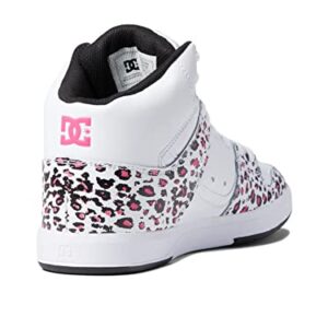 DC Cure High Top Women's Skate Shoes Sneaker Black/Leopard 7 B - Medium