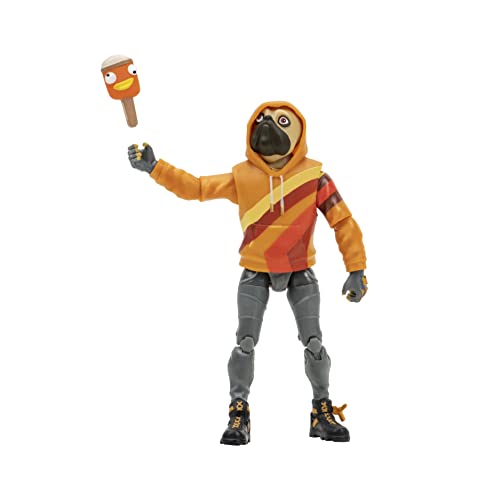 FORTNITE DOGGO (EMOTE Series) - 4-inch Articulated Figure with Lil’ Treat Emote Vehicle and Snow Pop Accessory