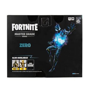 FORTNITE Zero (Master Grade) - 4-Inch Articulated Light Up Figure with Harvesting Tool, Back Bling, and Weapons