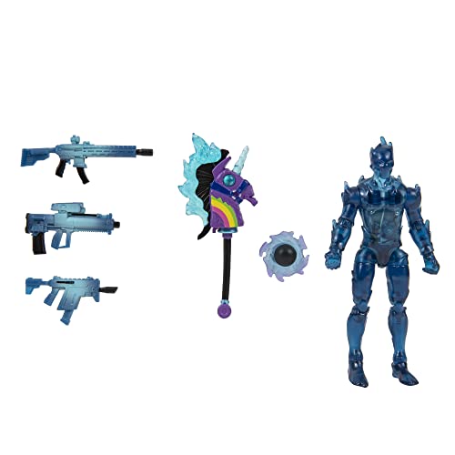 FORTNITE Zero (Master Grade) - 4-Inch Articulated Light Up Figure with Harvesting Tool, Back Bling, and Weapons