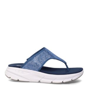 easy spirit women's moon2 sport sandal, blue, 8