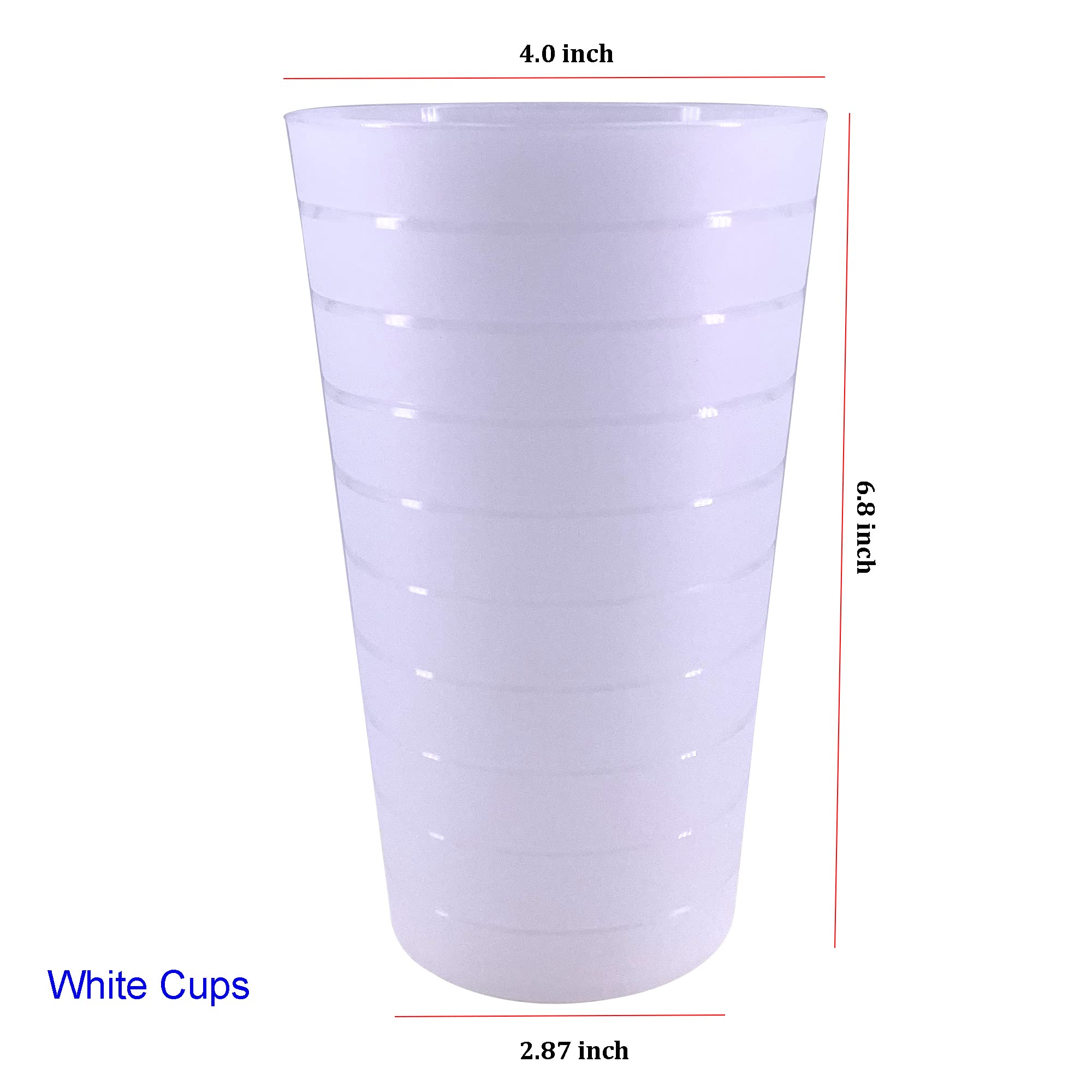 AOYITE 32 oz Plastic Drinking Cups Reusable - Large Unbreakable Drinking Glasses set of 12 - BPA Free Dishwasher Safe Tall Cup for Kids Kitchen Party Camping Outdoor