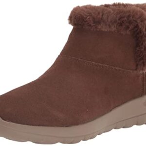 Skechers Women's ON-The-GO Joy-Bundle UP Fashion Boot, Brown, 8