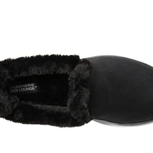 Skechers Women's GO Walk Lounge-Chillin Slipper, Black/Black, 9