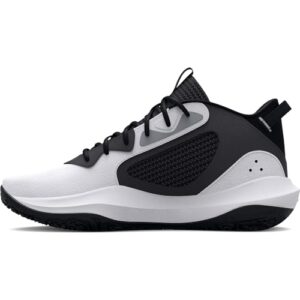 under armour unisex lockdown 6 basketball shoe, white, 7, us