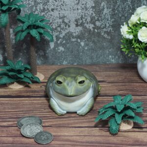 Spare Key Hider Frog Shape Garden Decoration Safe Holder For Outdoor Yard Large Size Design