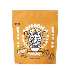 samabila chicken instant ramen seasoning powder - gluten free - vegan - mild - premium instant noodle soup powder - 5 oz