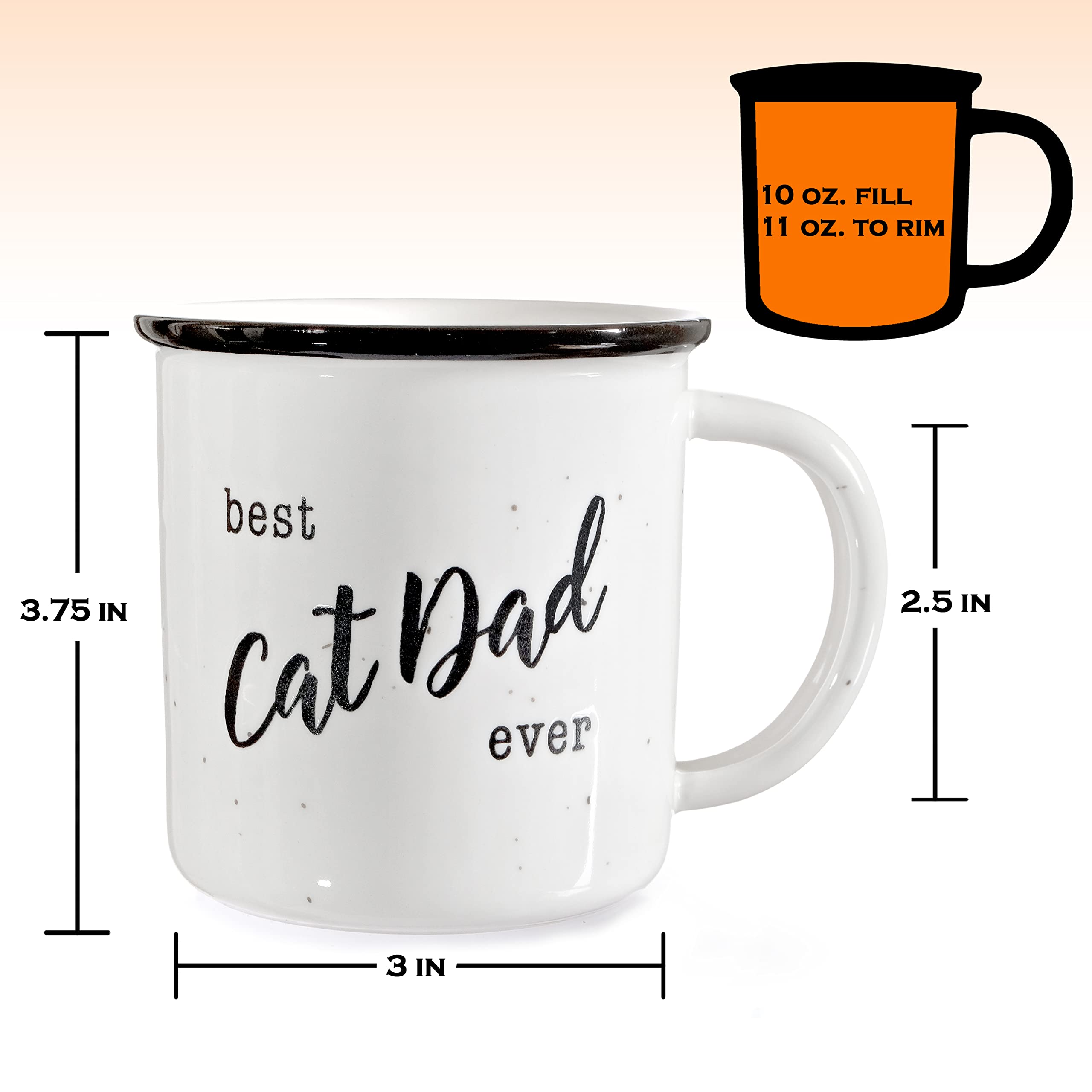 MAINEVENT Best Cat Dad Ever Mug 11 Ounce, Novelty Coffee Mug, Cat Mug Dad, Best Cat Dad Mug, Cool Mug, Best Cat Dad Coffee Mug, Cat Dad Mug Men, Cat Dad Gifts Mug Cat Lover Gifts Men from Mama