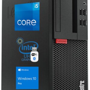 Lenovo ThinkCentre M910S Small Form Factor Desktop Computer - Intel i5-7500 Upto 3.8GHz, 16GB Ram, 512GB SSD, AC Wi-Fi, Bluetooth, VGA, DisplayPort, HDMI, DVD-RW, SD-Card Reader - Windows 10 Pro