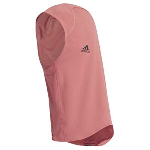 adidas womens run icons 3-stripes sport hijab wonder red medium