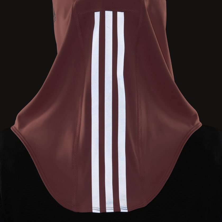 adidas womens Run Icons 3-stripes Sport Hijab Wonder Red Medium