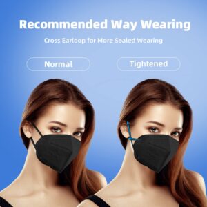 KANGDUN FFP2 Mask 20 Packs, FFP2 Masks 5-Ply Cup Dust Safety Masks, FFP2 Face Masks Disposable Particulate Respirator for Men & Women, EN 149:2001+A1:2009 FFP2 NR Multicolor