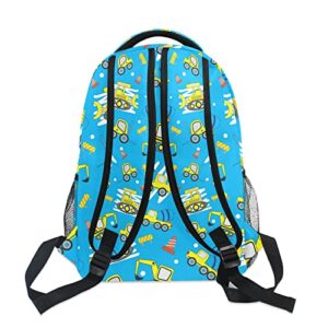 Cute Car Cartoon Excavator Backpack Bookbags Daypack Kids Girls Boys Blender Backpacks Laptop Bags School Purse Travel Sports Water Resistant Men Women