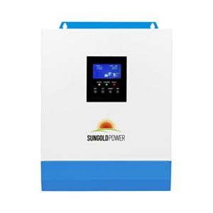 3000w dc 24v pure sine wave inverter with 80a mppt solar charger and 40a ac battery charger, hybrid solar inverter charger manufactured by sungoldpowerco.,ltd (upgraded)