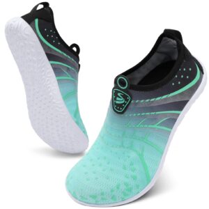 Womens and Mens Water Shoes Breathable Quick Dry Soft Barefoot Aqua Socks for Hiking Swim Beach Surf Yoga Sport 8-9 Women Women/6.5-7 Men