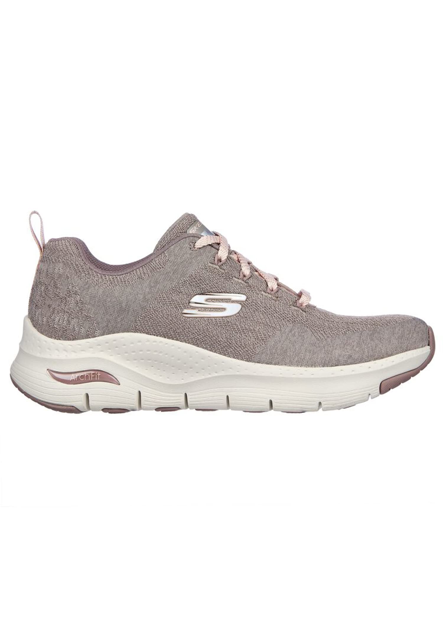 Skechers Women's Arch Fit - Comfy Wave - Dark Taupe Knit/Trim - US 9