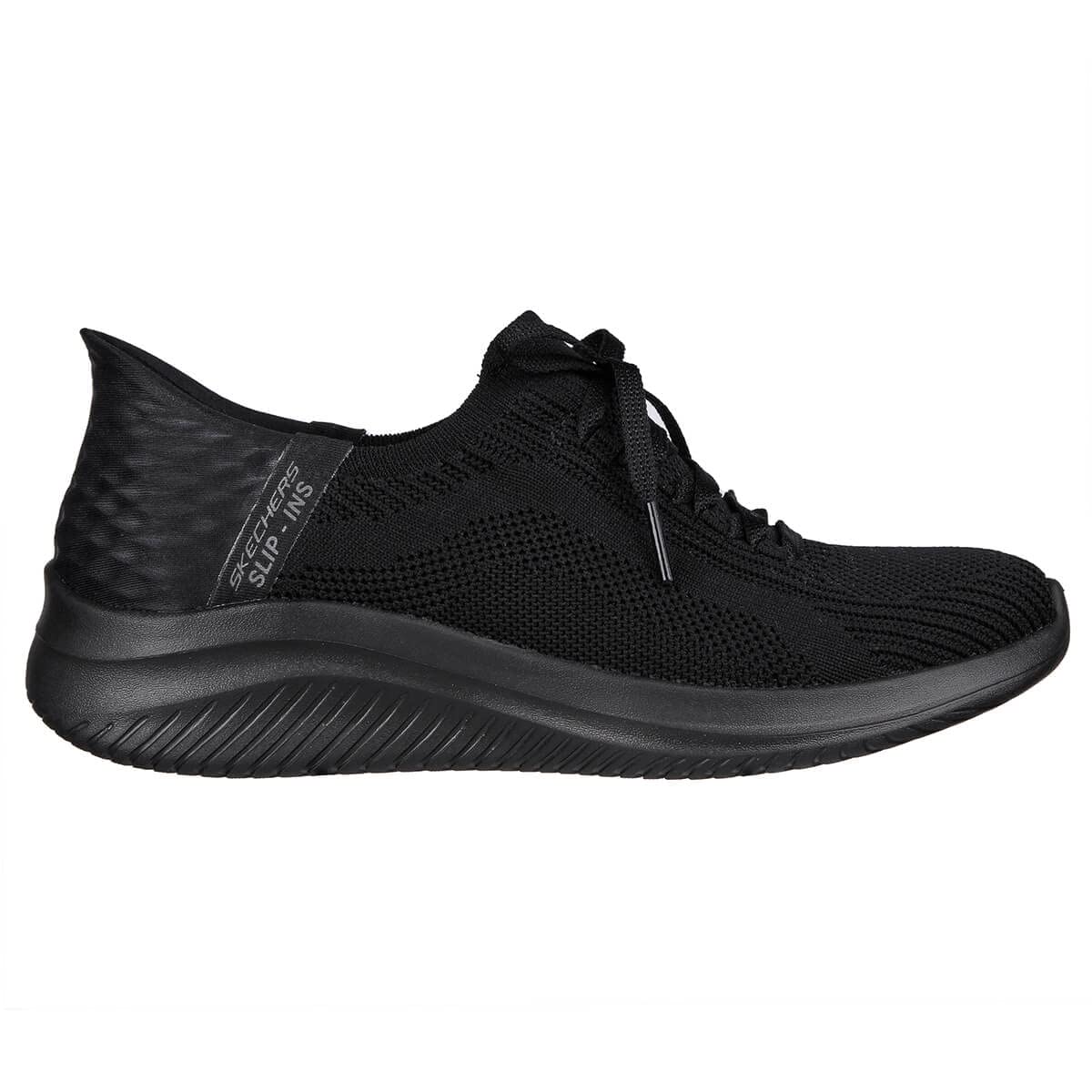 Skechers Sport Women's Women's Hands Free Slip-Ins Ultra Flex 3.0-Brilliant Path Sneaker, Black/Black, 7.5