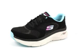 skechers sport arch fit dlux149686 womens sneaker 75 bm us blackblue