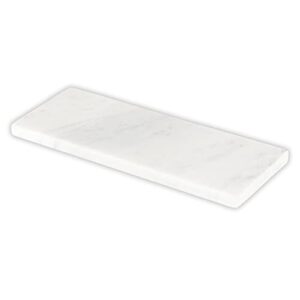 santa barbara design studio table sugar marble serving board, small, white