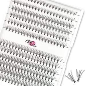 lmqlash 10d cluster lash 9-14mm/curl c/0.07/individual eyelashes natural diy individual cluster eyelash