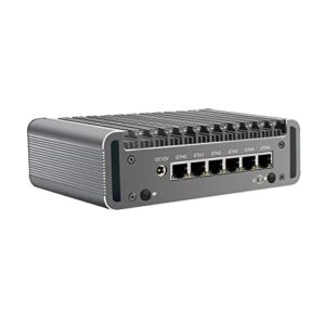 Firewall Hardware, VPN, Network Security Appliance, Router PC, I7 1165G7, HUNSN RS36, AES-NI, 6 x I211 Gigabit Nics, 4 x USB3.1, COM, HDMI, Fanless, Barebone, NO RAM, NO Storage, NO System