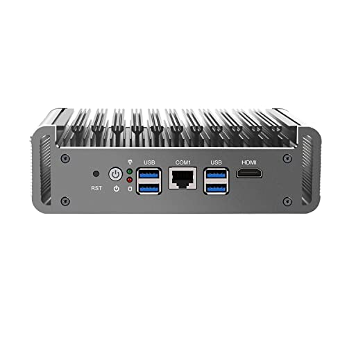 Firewall Hardware, VPN, Network Security Appliance, Router PC, I7 1165G7, HUNSN RS36, AES-NI, 6 x I211 Gigabit Nics, 4 x USB3.1, COM, HDMI, Fanless, Barebone, NO RAM, NO Storage, NO System