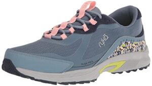 ryka women's stride trail sneaker citadel blue 6 m