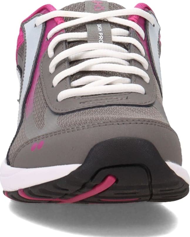 Ryka Women's Dash Pro Walking Shoe Grey/Pink 9 M