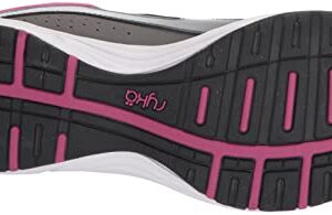 Ryka Women's Dash Pro Walking Shoe Grey/Pink 10 M