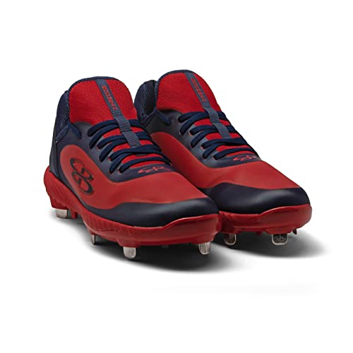 Boombah Women's Raptor AWR Metal Cleat Red/Navy - Size 9