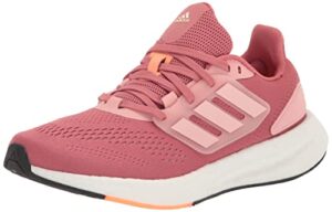 adidas women's pureboost 22 running shoe, wonder red/wonder mauve/beam orange, 9