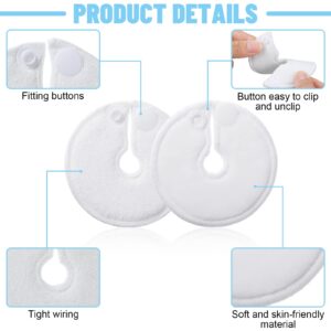 28 Packs G Tube Pads Holder Abdominal G Tube Button Pads Soft G Tube Covers Absorbent G Tube Pads Feeding Tube Accessories Peg Tube Supplies Feeding Tube Pads Cotton Pads for Nursing Care(White)