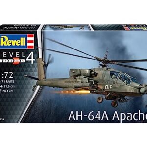 Revell 03824 AH-64A Apache 1:72 Scale Unbuilt/Unpainted Plastic Model Kit