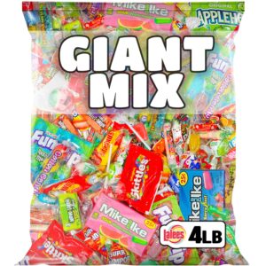 candy variety pack - 4 pounds - bulk candy - cinco de mayo pinata stuffer - individually wrapped candy - assorted party mix - mixed big bag candy