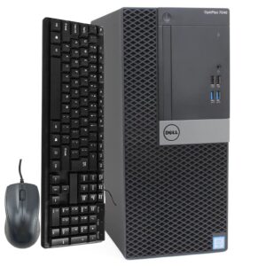 dell optiplex 7040 tower computer desktop pc, intel core i5-6500 3.20ghz processor, | 8gb ram, 256gb ssd | hdmi, amd radeon rx-550 4gb graphics, wireless wifi, windows 10 (renewed)