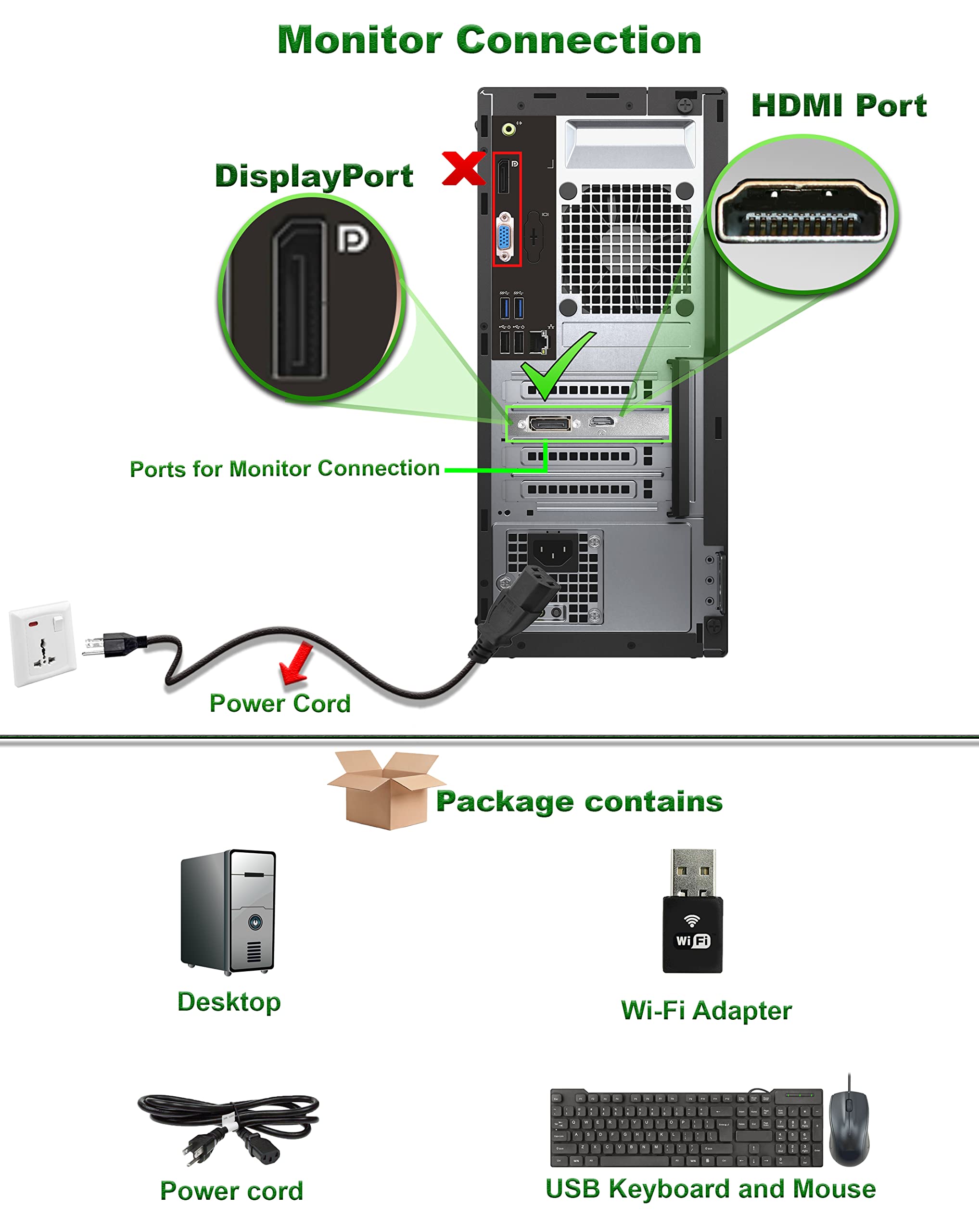 Dell OptiPlex 7040 Tower Computer Desktop PC, Intel Core i5-6500 3.20GHz Processor, | 8GB Ram, 256GB SSD | HDMI, AMD Radeon RX-550 4GB Graphics, Wireless WiFi, Windows 10 (Renewed)