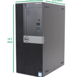 Dell OptiPlex 7040 Tower Computer Desktop PC, Intel Core i5-6500 3.20GHz Processor, | 8GB Ram, 256GB SSD | HDMI, AMD Radeon RX-550 4GB Graphics, Wireless WiFi, Windows 10 (Renewed)