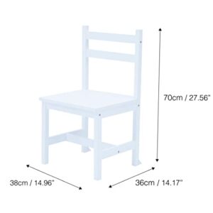 Fantasy Fields Wooden Desk and Chair Set with Storage Shelves with a Modern Design for Students and Crafters, White