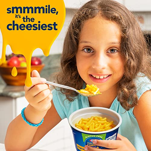 Kraft Gluten Free Original Mac & Cheese Macaroni and Cheese Dinner, 1.9 oz Cups (Pack of 4)